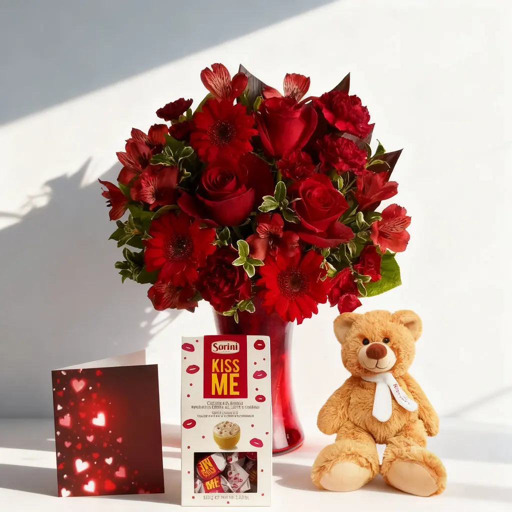 Valentine's Day Designer Gift Set I Combo Collection - Send Blooms