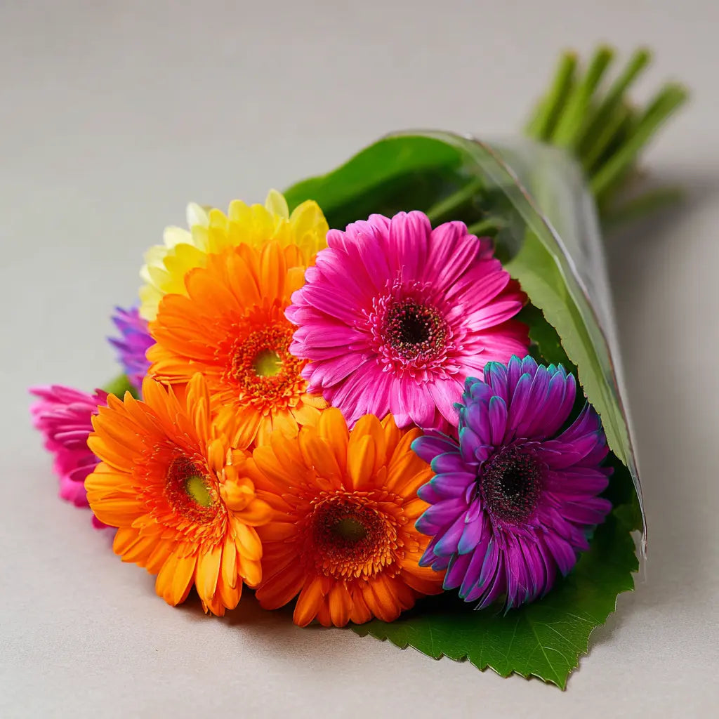 Bright Fun Gerbera Bouquet - Vibrant Floral Arrangements