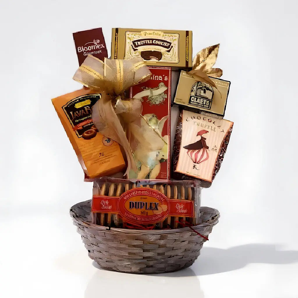 Delicious Chocolate Hugs & Kisses Gift Basket - Send Blooms